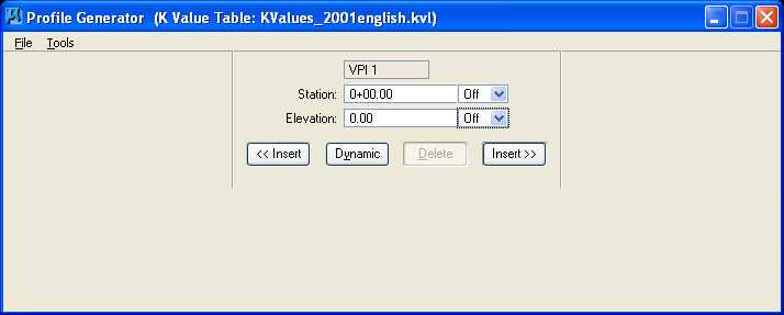 how to draw profile in geopak